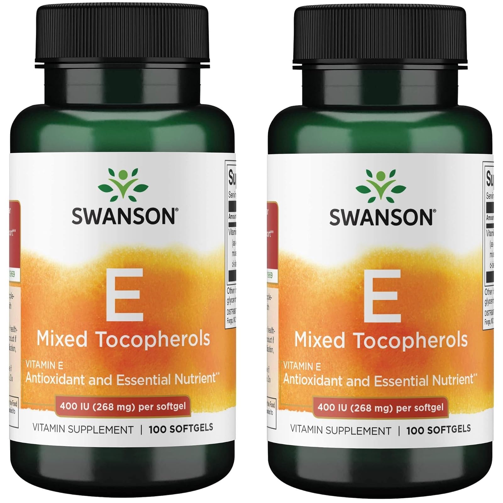 Swanson vitamin E softgels for skin health