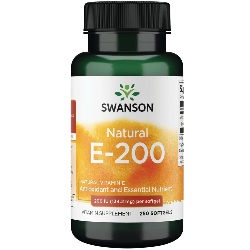 Swanson Vitamin E softgels for skin health