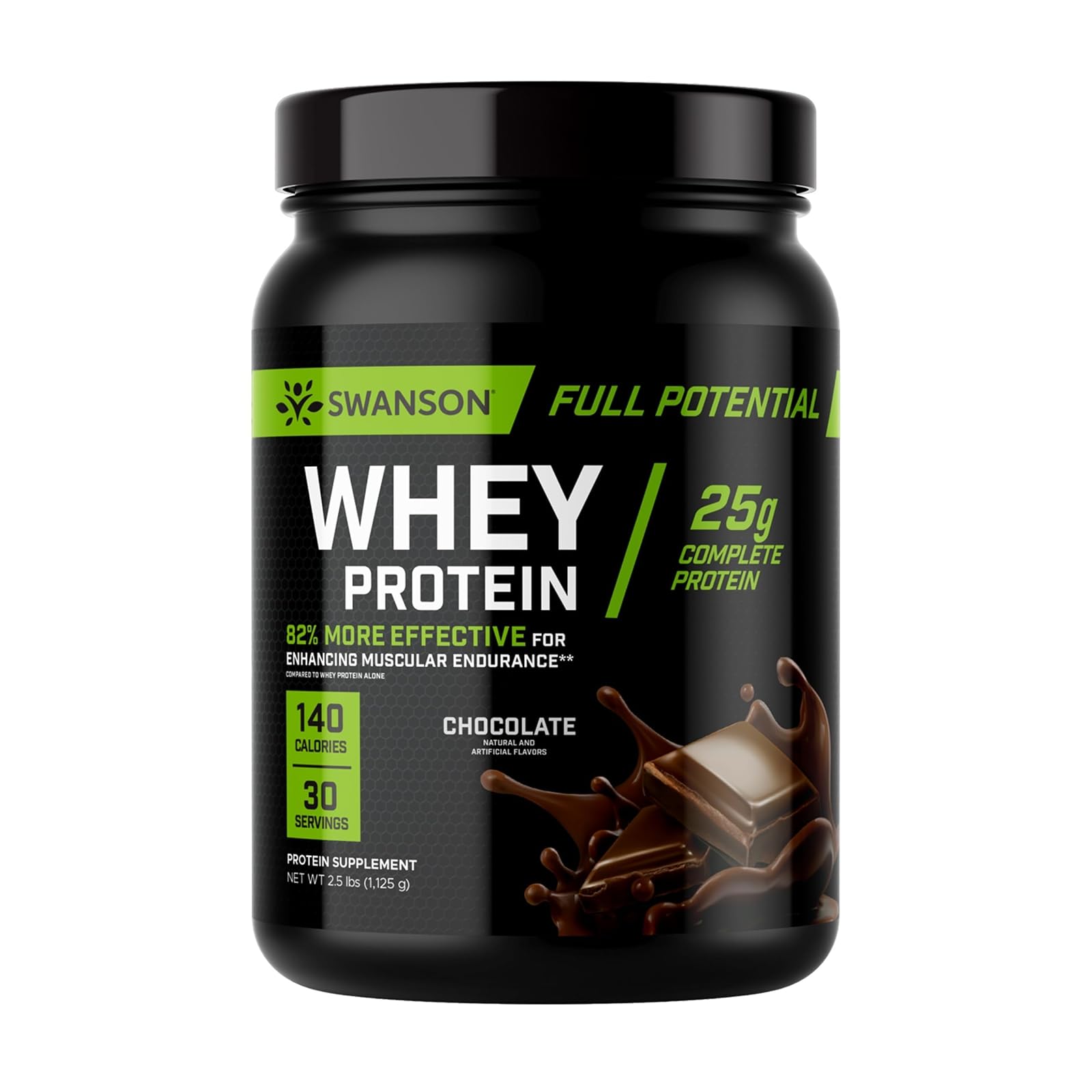 Swanson whey protein chocolate flavour
