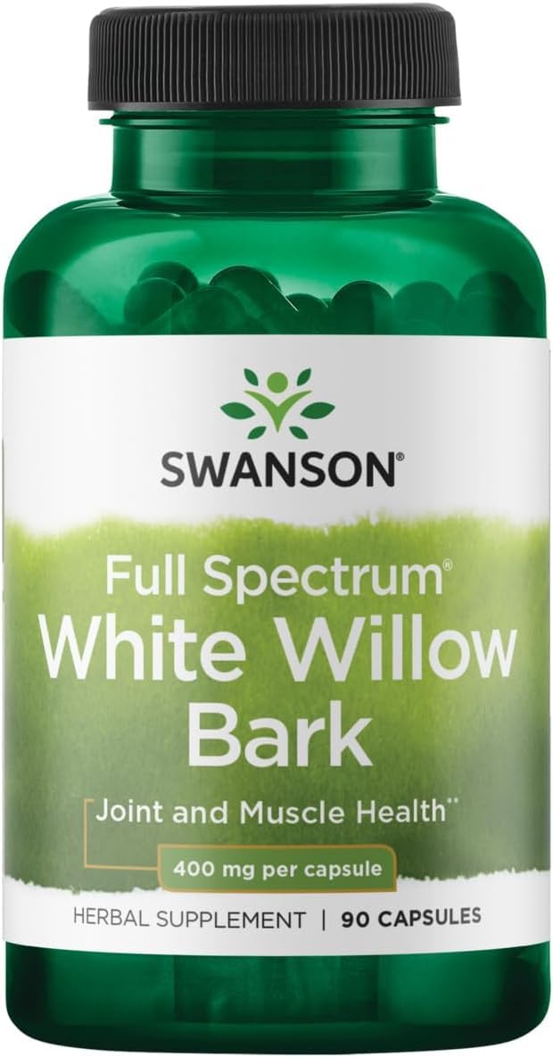 Swanson White Willow Bark capsules for pain relief