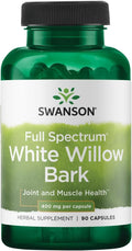 Swanson White Willow Bark capsules for pain relief