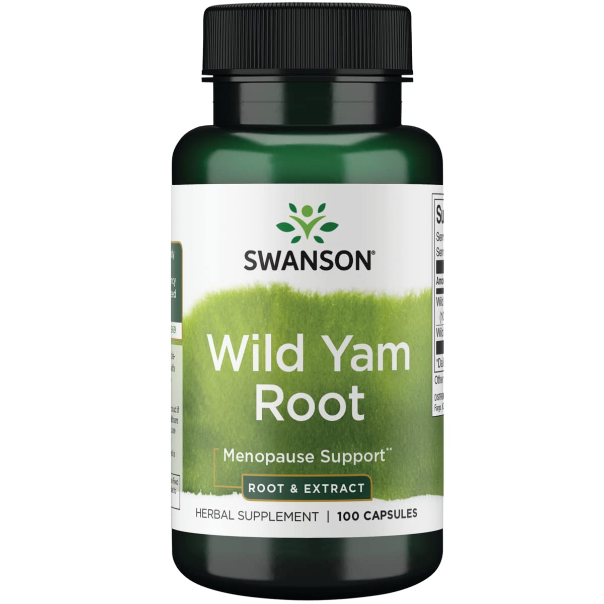 Swanson Wild Yam Root capsules for PMS relief