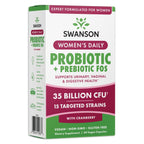 Swanson women's daily probiotic capsules