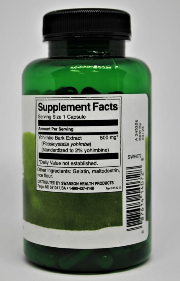 Swanson Yohimbe for natural vitality