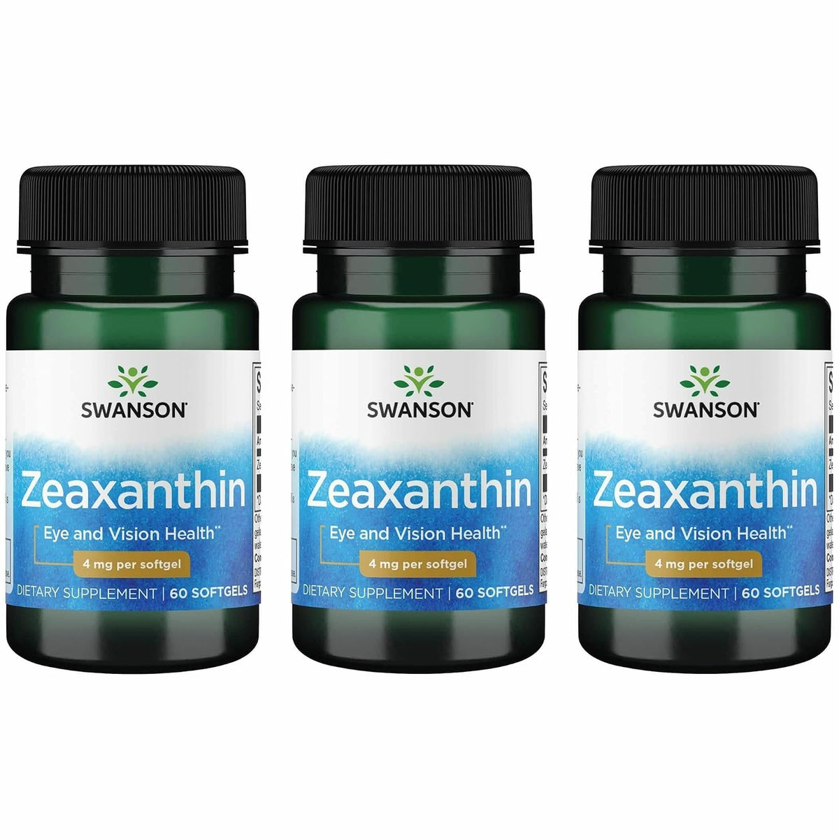 Swanson Zeaxanthin softgels for eye health