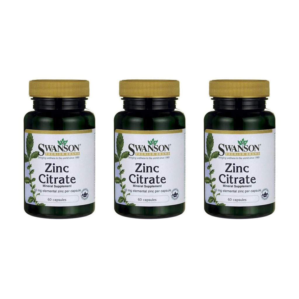 Swanson zinc citrate capsules for immunity