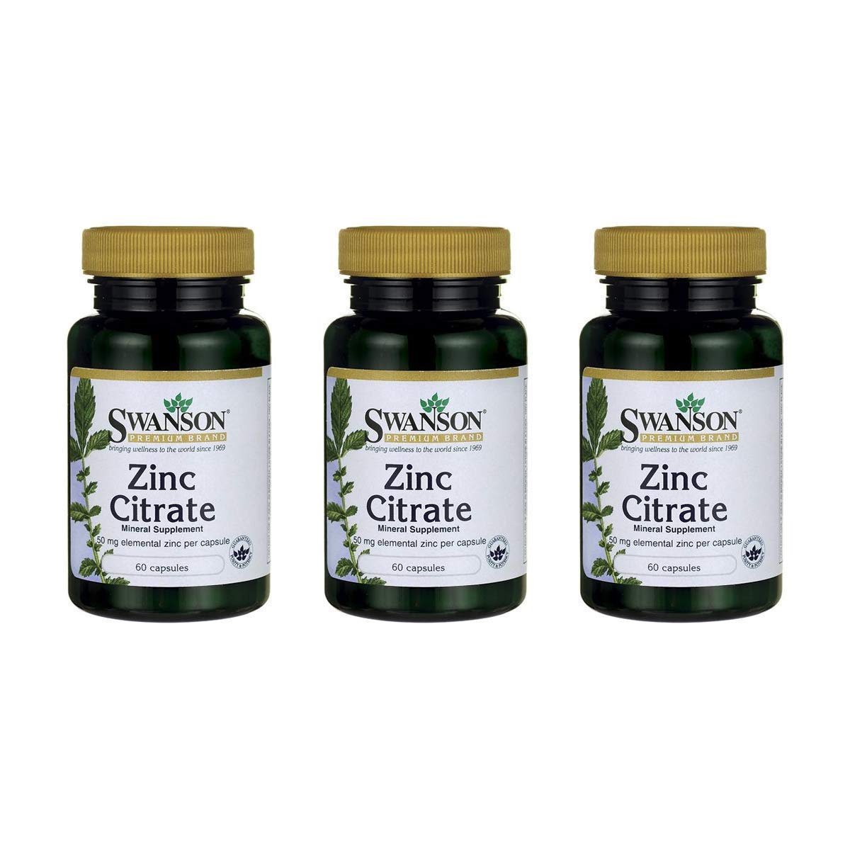 Swanson zinc citrate capsules for immunity