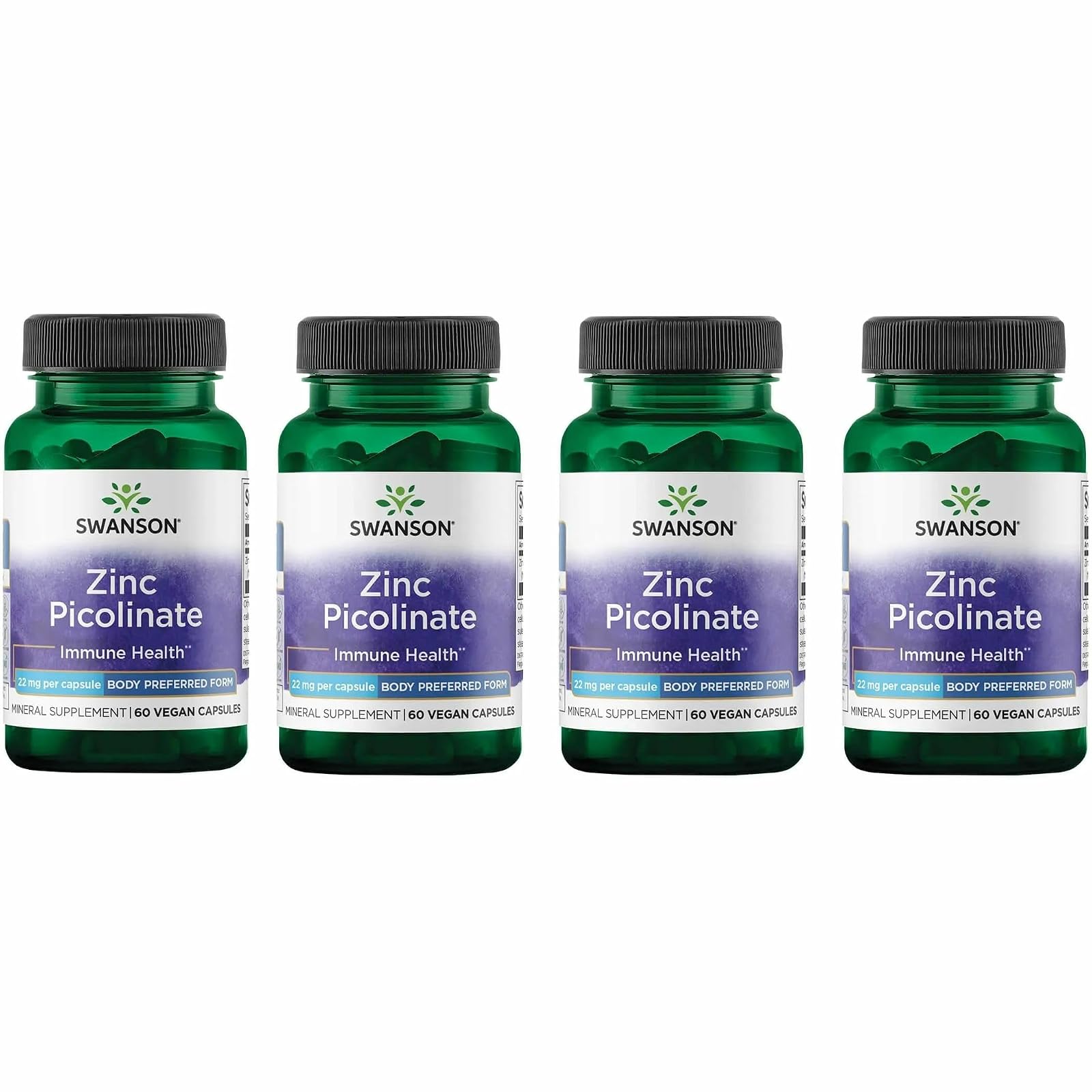 Swanson zinc picolinate vegan capsules
