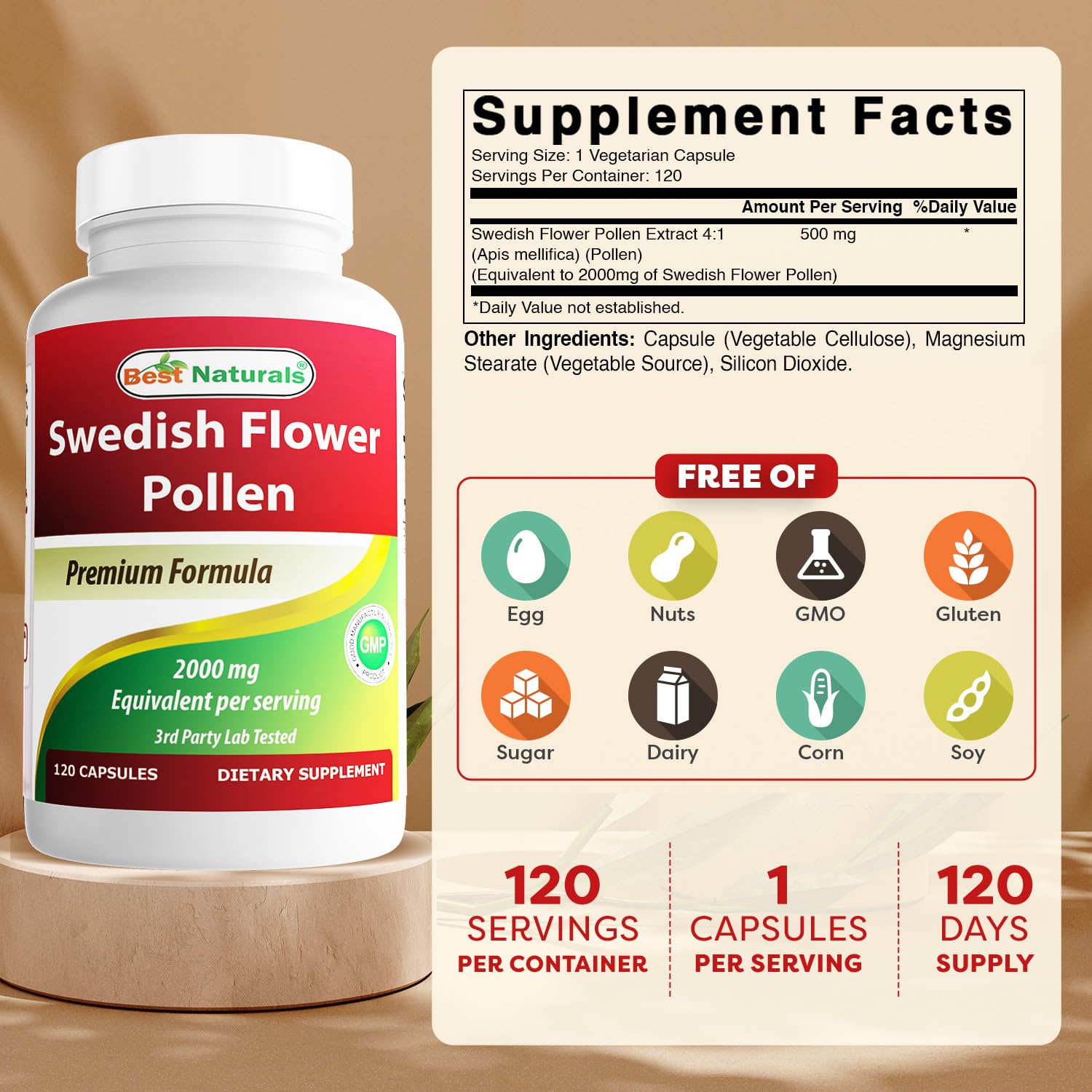 Swedish Flower Pollen multivitamin for women