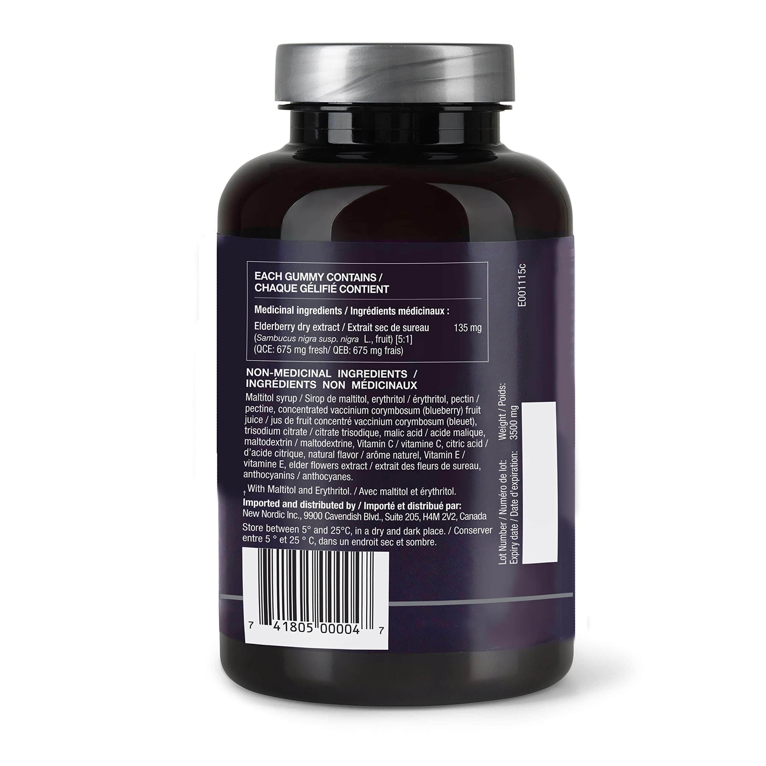 Swedish made elderberry vitamin C gummies
