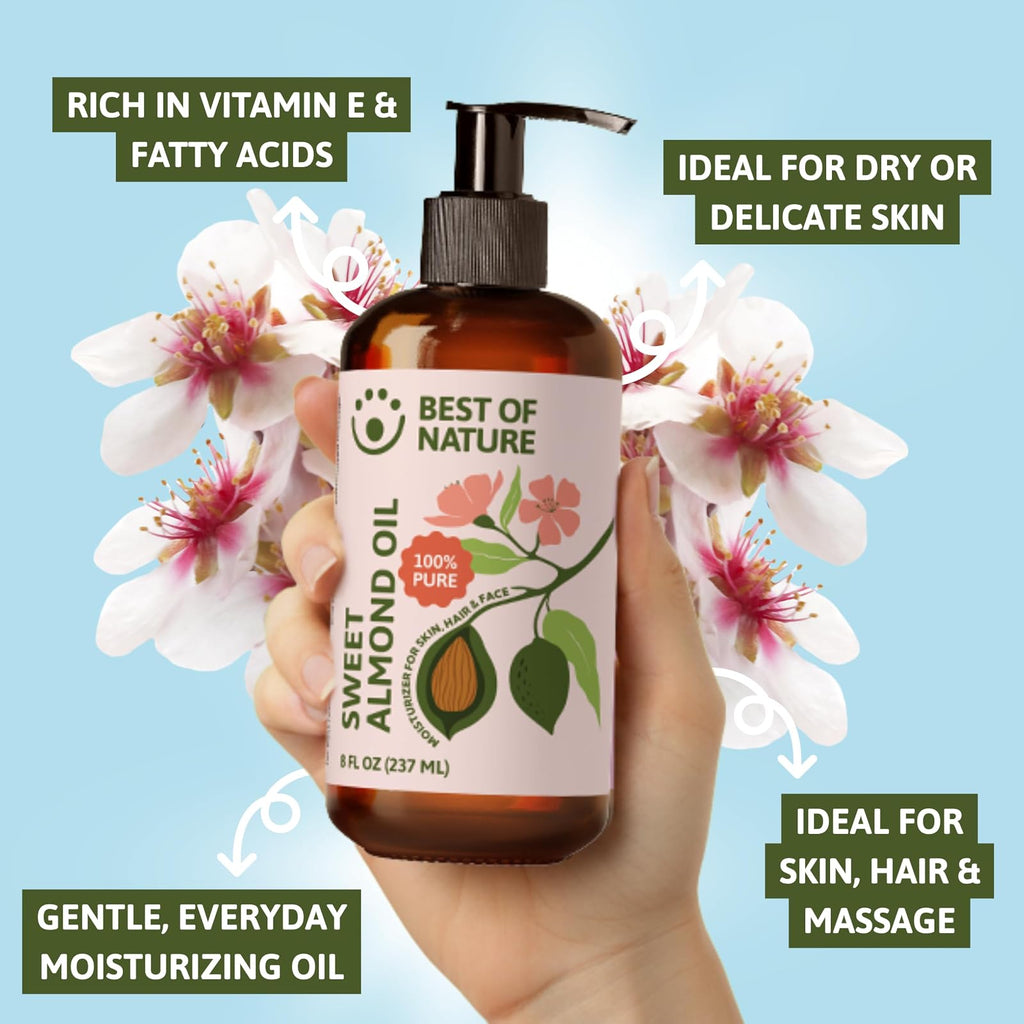 Sweet almond oil for cooking and baking