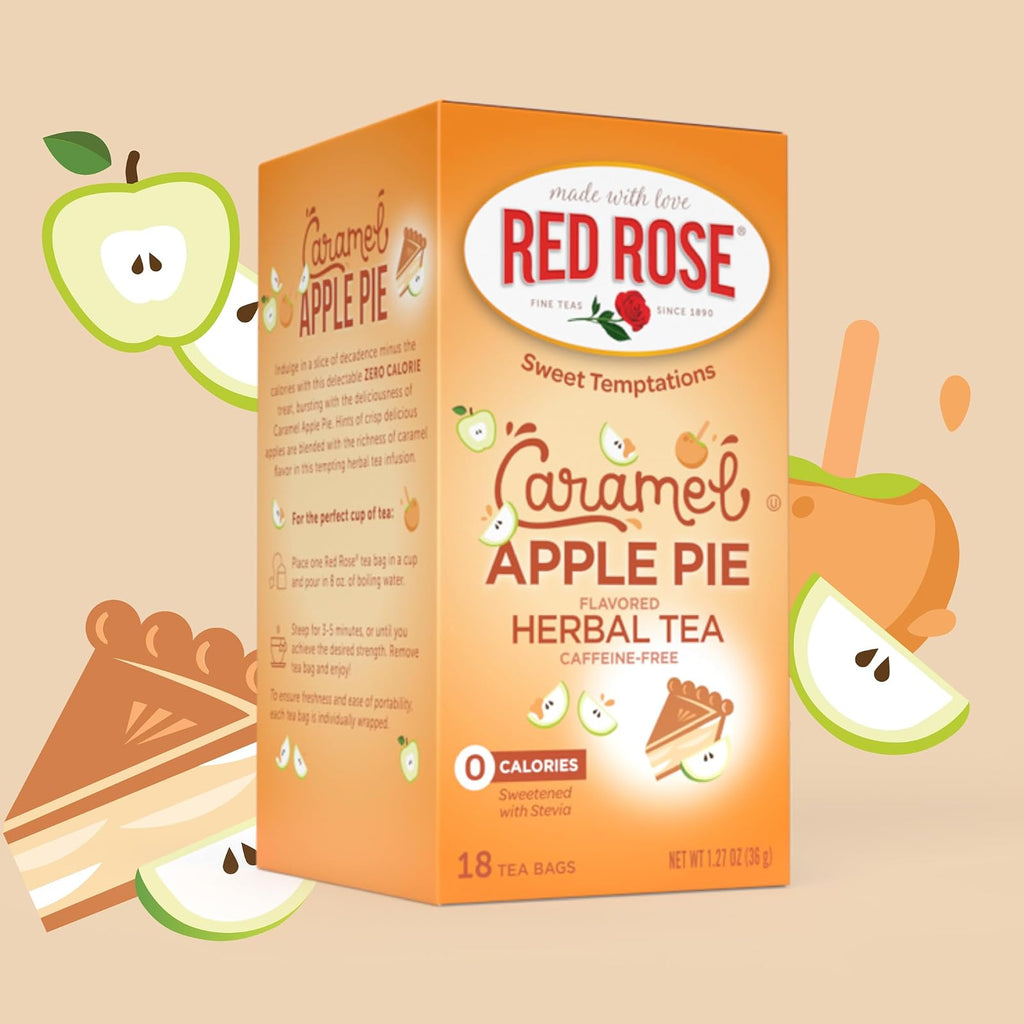 sweet caramel apple pie tea bags
