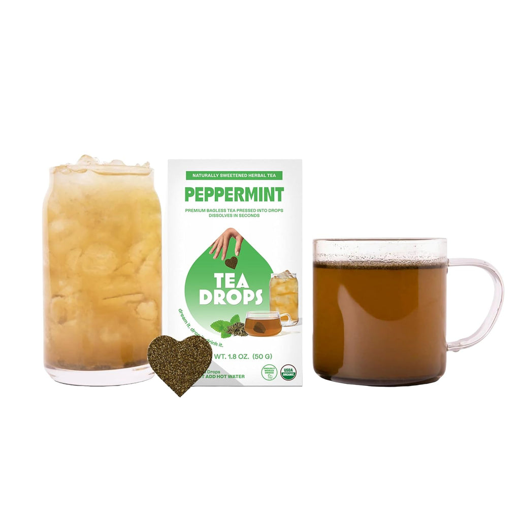Sweet peppermint herbal tea drops