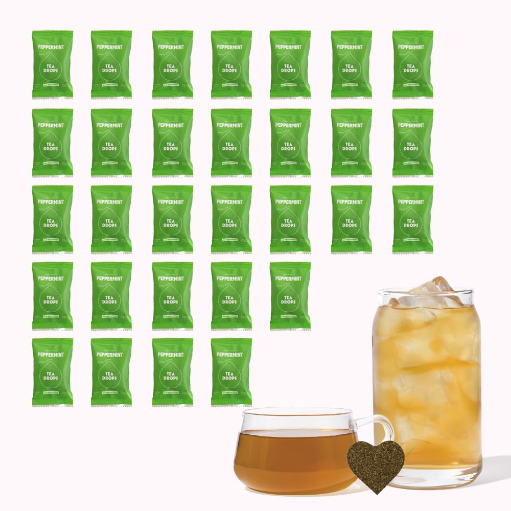 Sweet peppermint tea drops