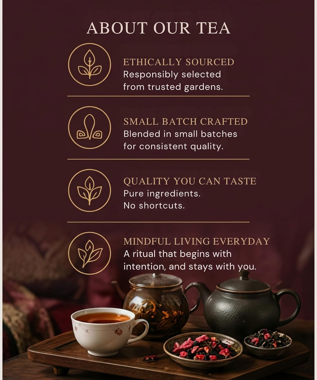 Sweet Rose black tea for relaxation