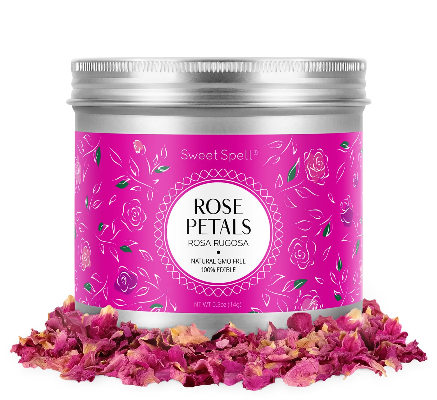 Sweet Spell dried rose petals for herbal tea