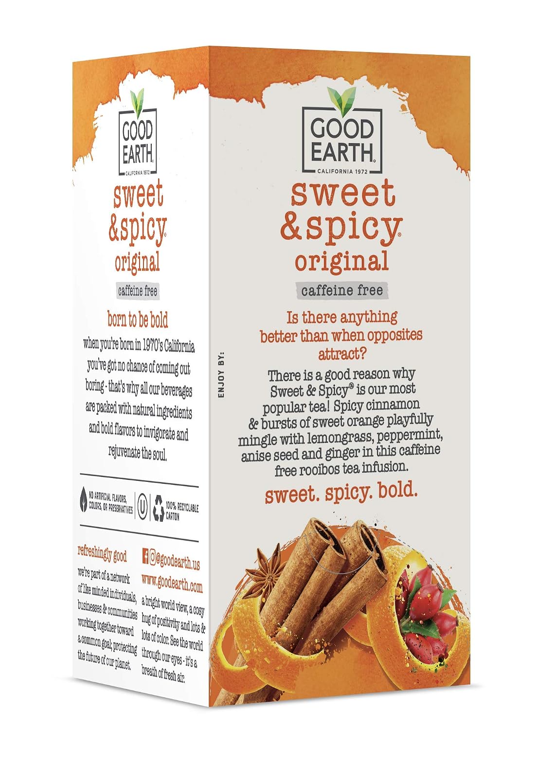 Sweet & Spicy chamomile tea bags
