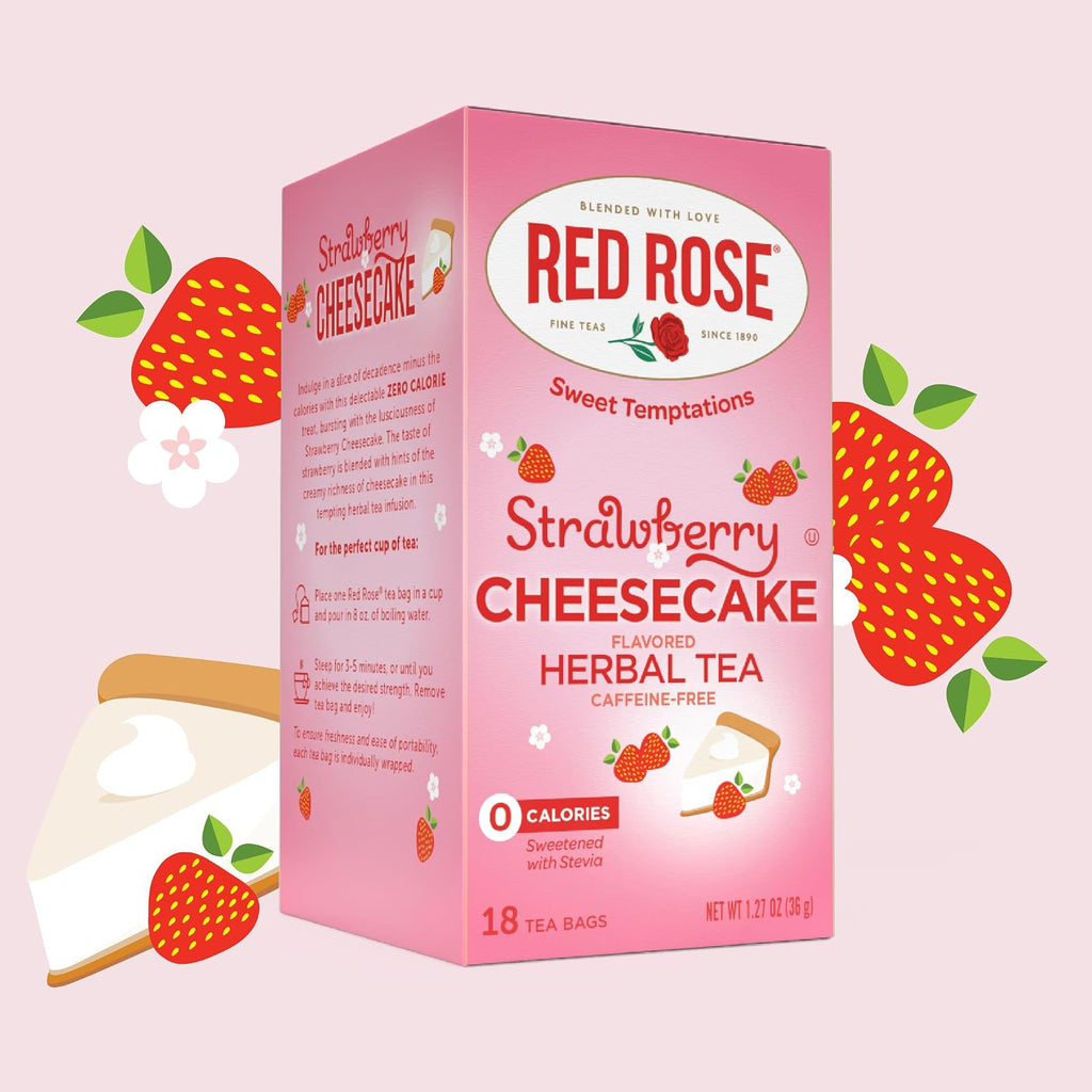 sweet strawberry cheesecake herbal infusion