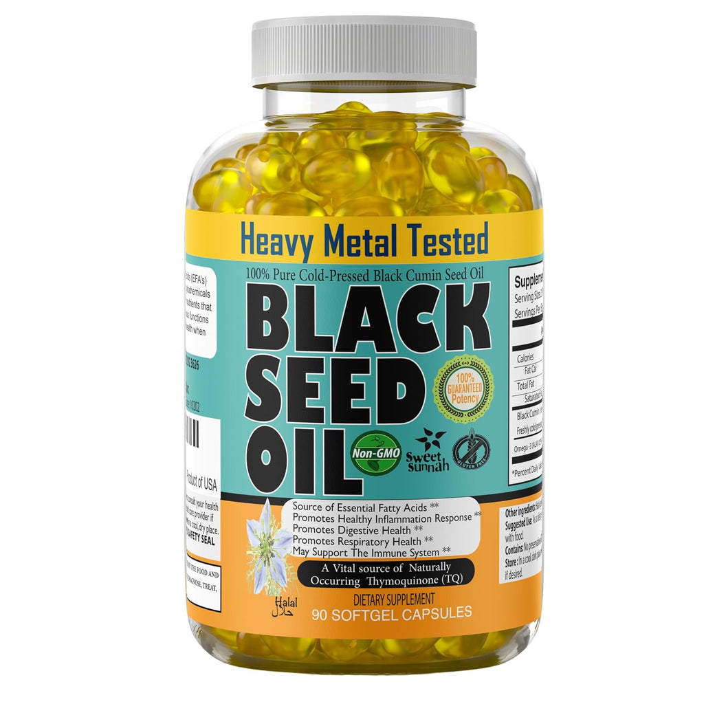 Sweet Sunnah black seed oil softgels