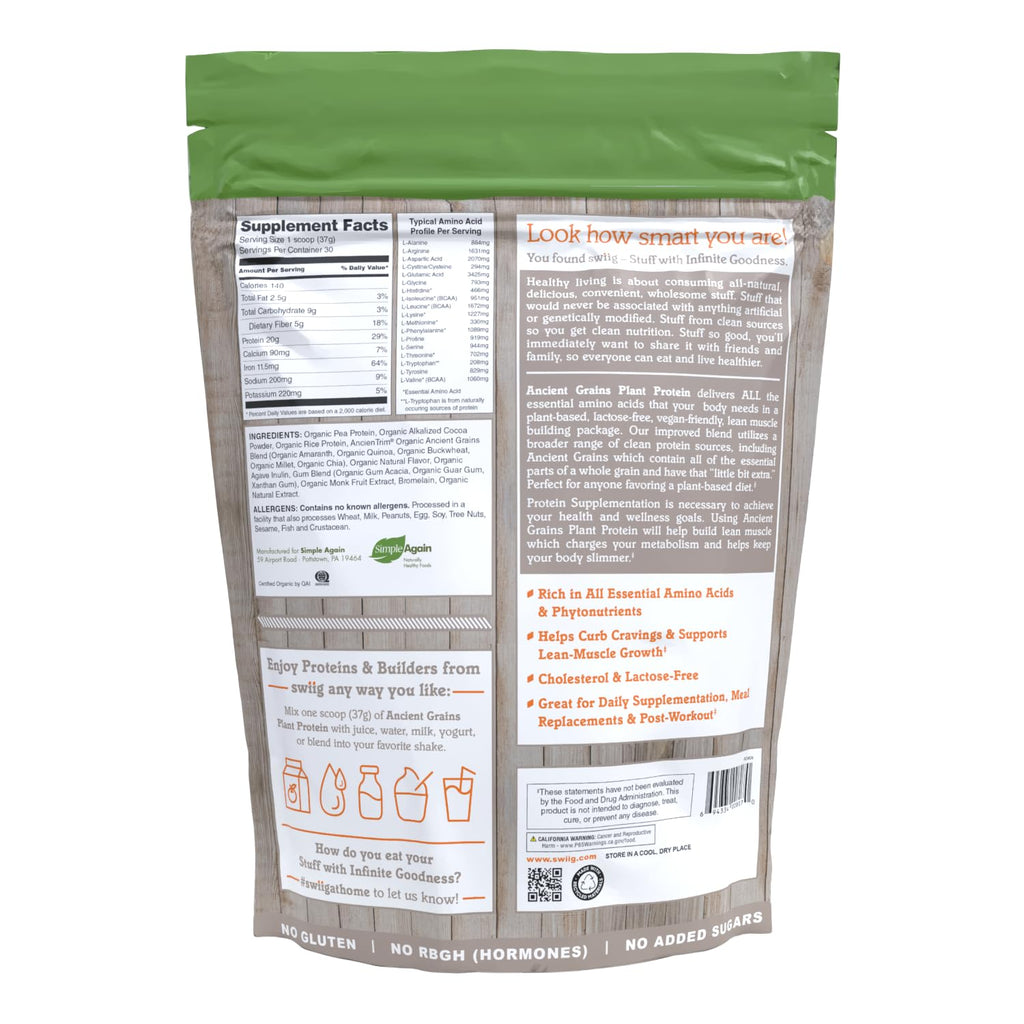 swiig chocolate protein for smoothies
