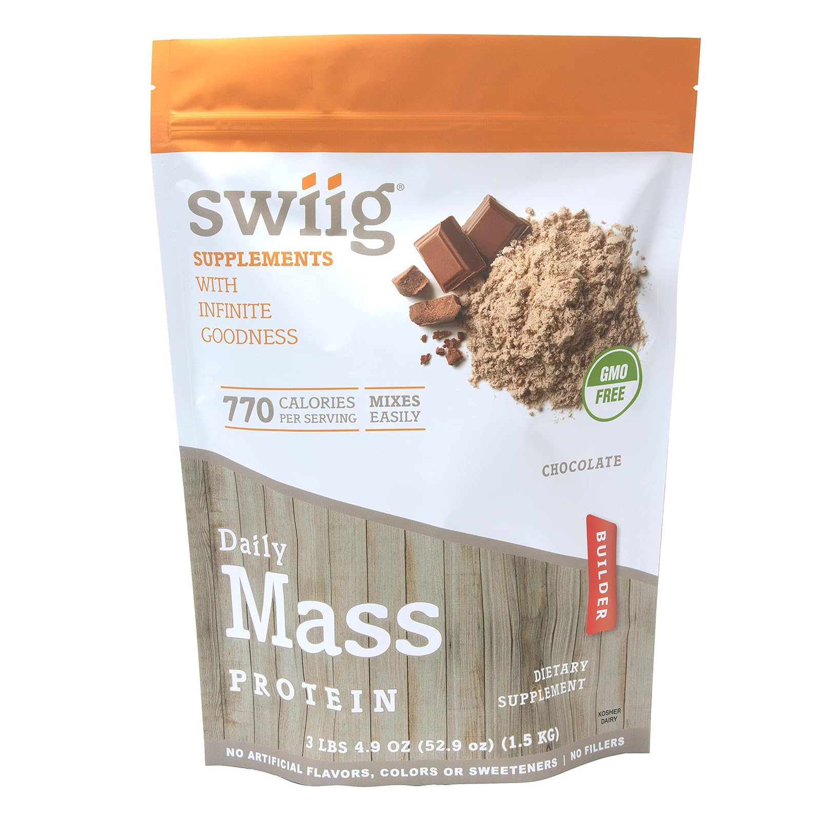 swiig Mass Builder Protein Powder chocolate flavour