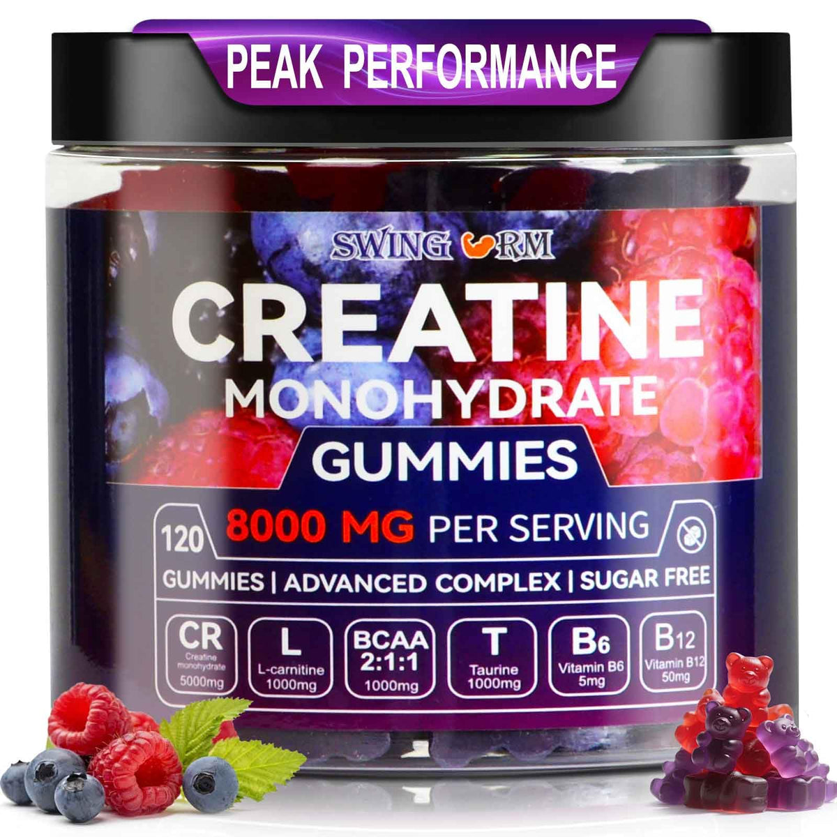 Swing Arm creatine gummies for energy