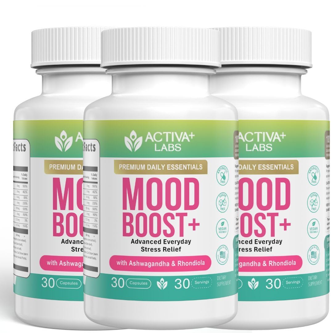 Swiss Mood Boost cortisol supplement capsules
