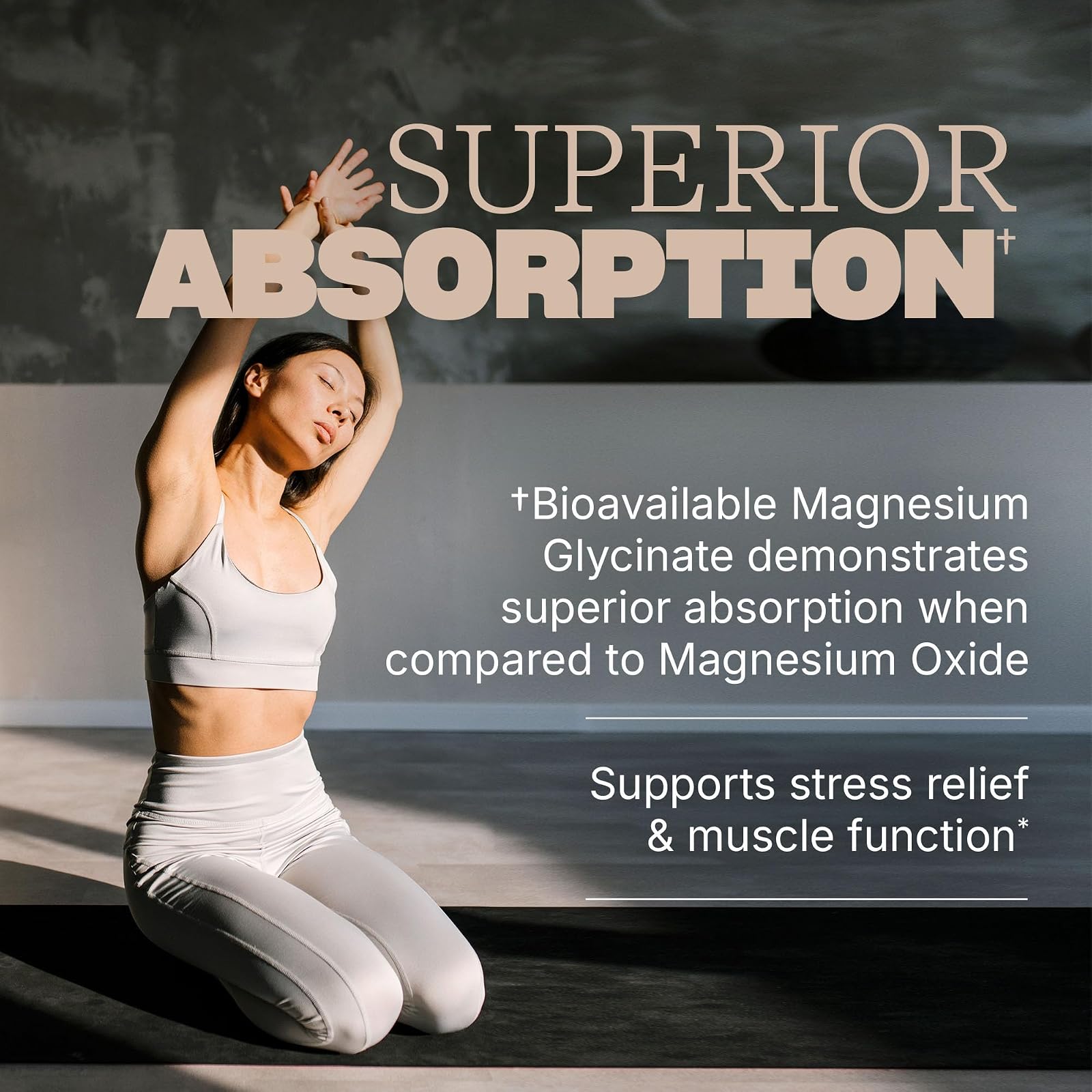 Swisse magnesium glycinate 270 mg for stress relief