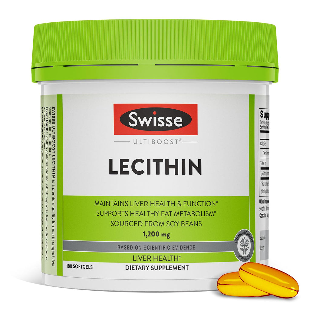 Swisse Soy Lecithin softgels for energy