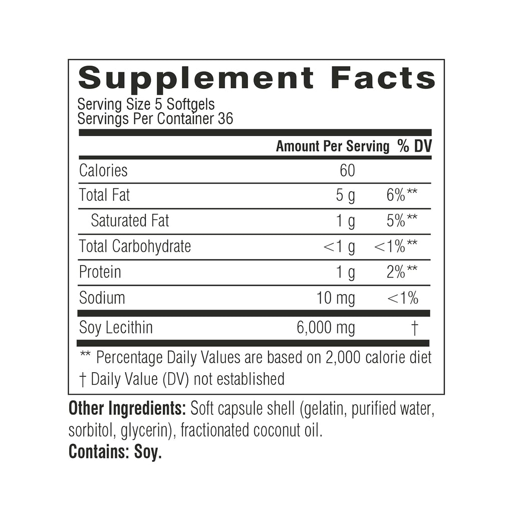 Swisse Soy Lecithin softgels for overall wellness