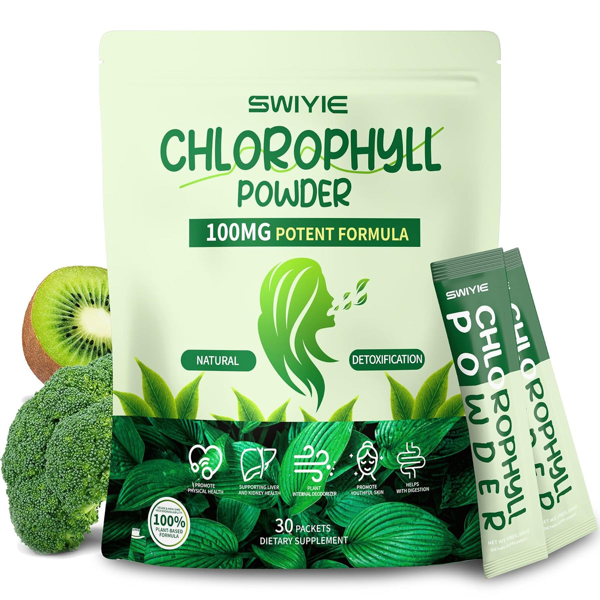 Swiyie chlorophyll powder packets