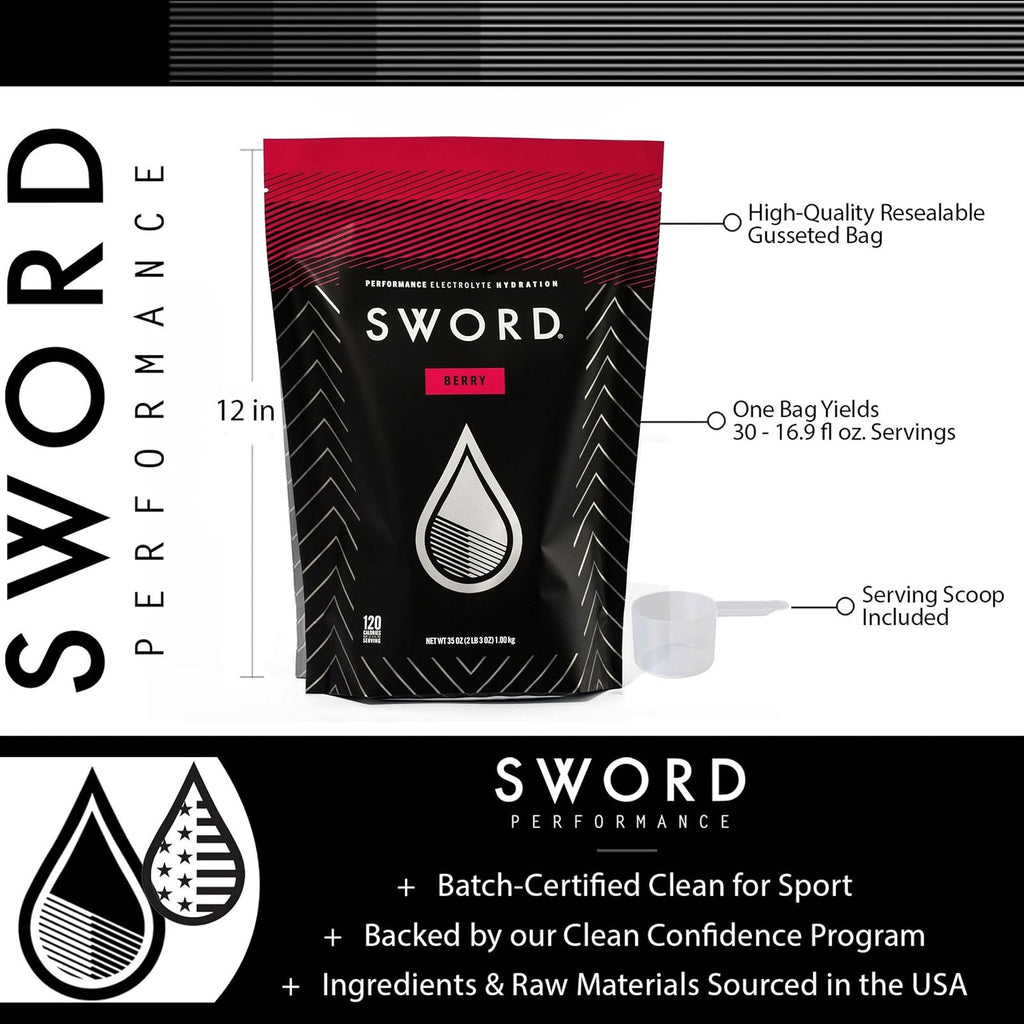 SWORD PERFORMANCE orange electrolyte drink for workouts