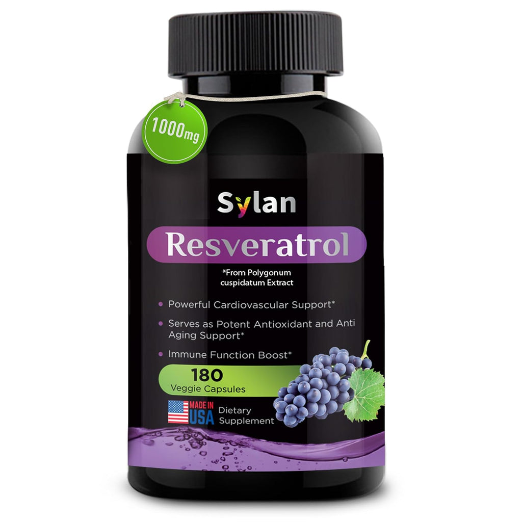 SYLAN Resveratrol 1000 mg veggie capsules