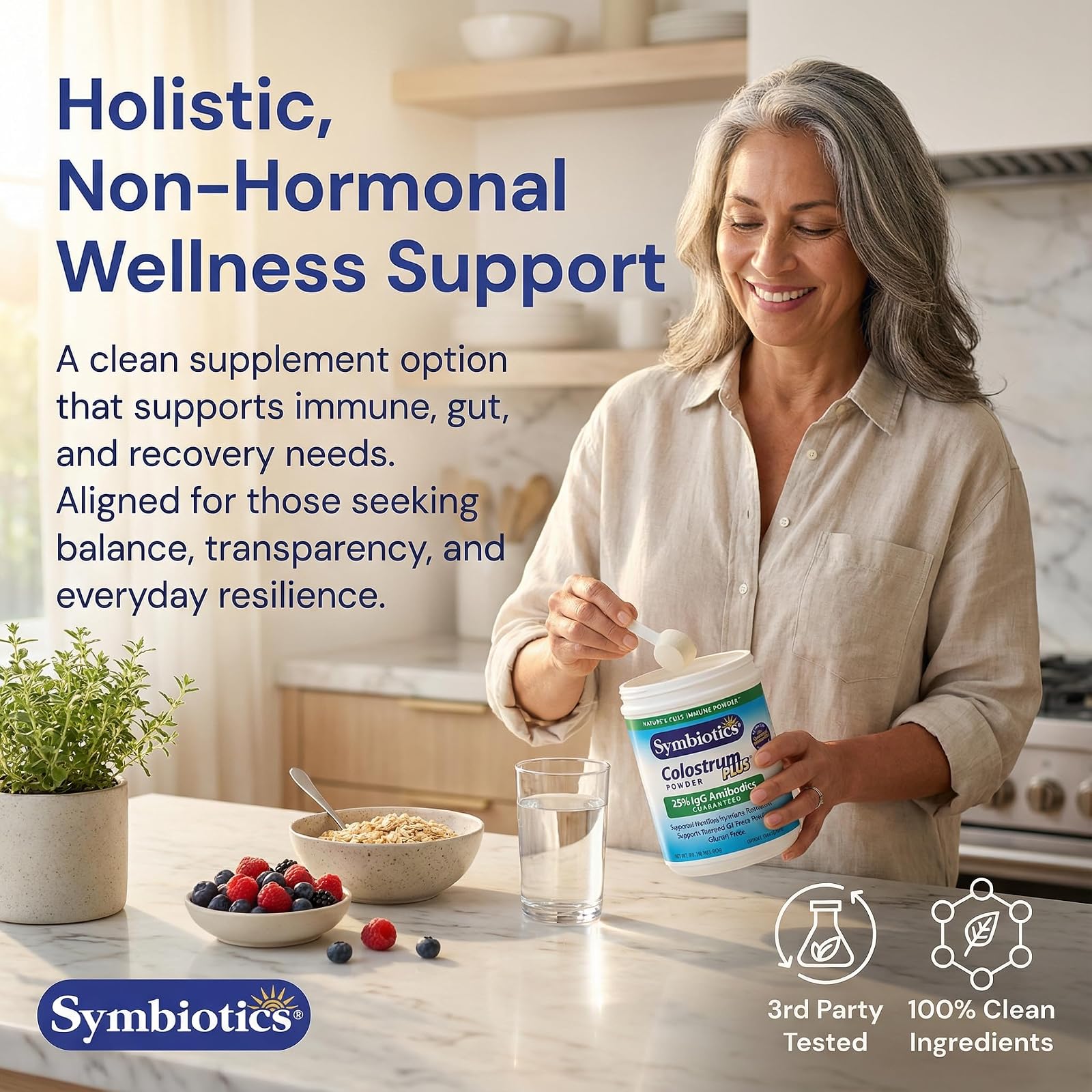 Symbiotics colostrum for daily wellness
