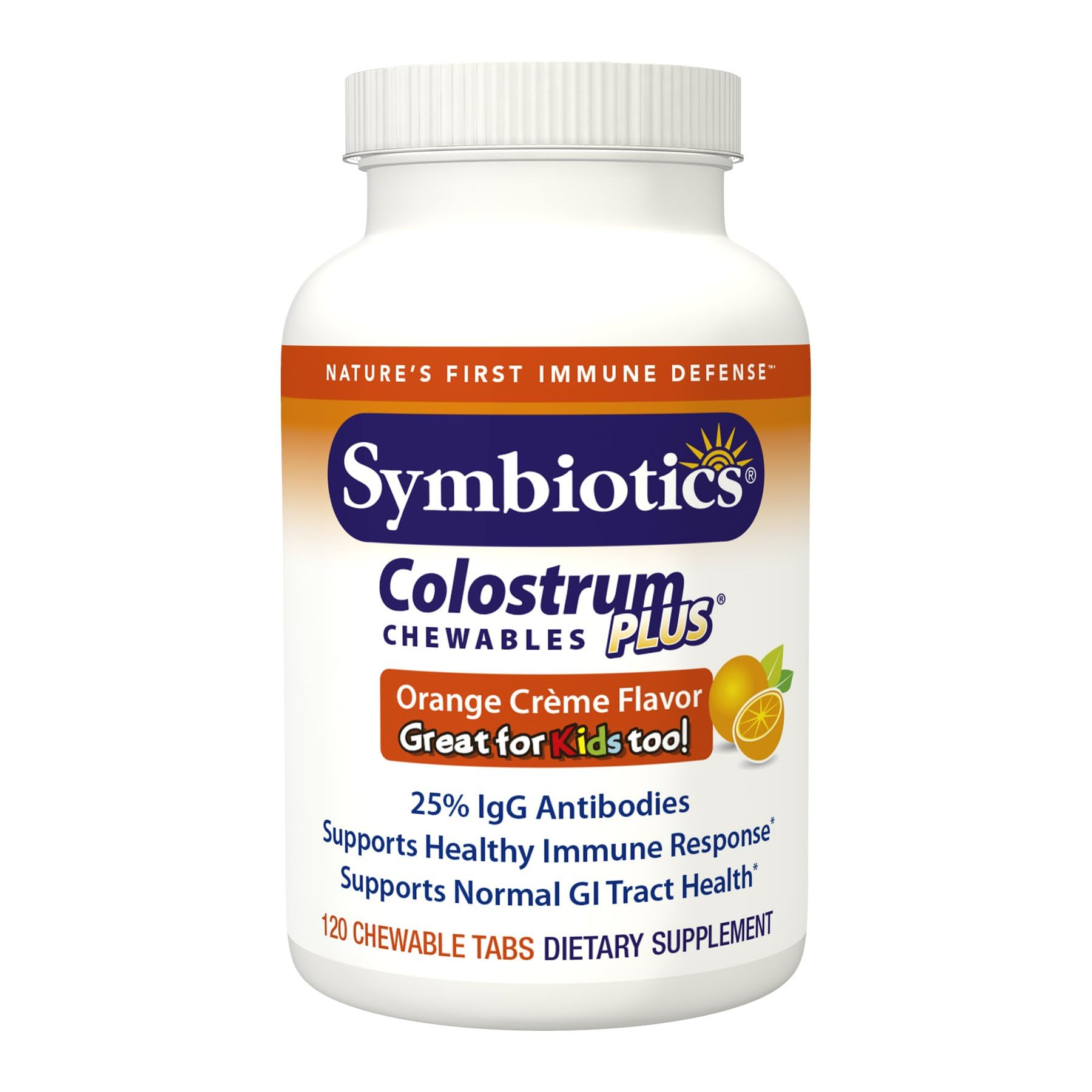 Symbiotics Colostrum Plus chewable vitamins