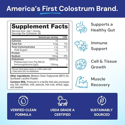 Symbiotics Colostrum Plus gluten free formula