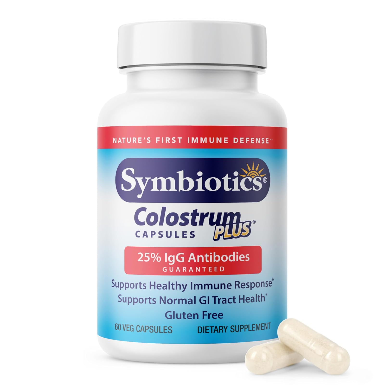 Symbiotics colostrum vegetable capsules