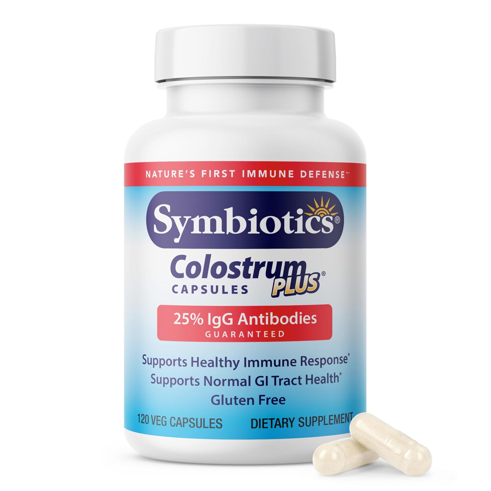 Symbiotics colostrum vegetable capsules