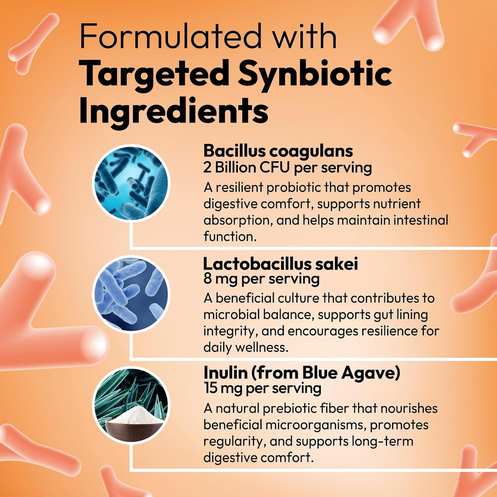 synbiotic drops for improved gut flora