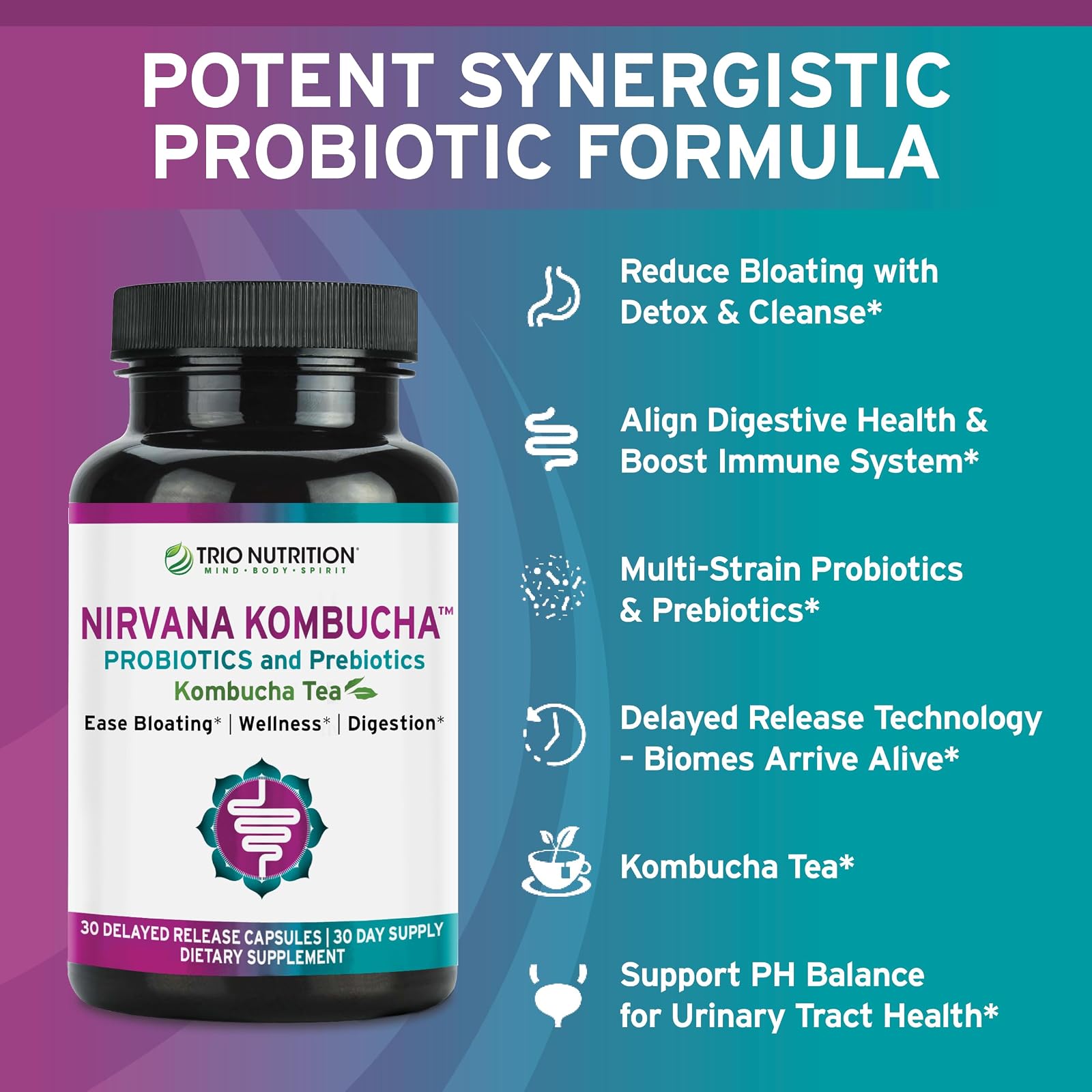 Synbiotic probiotic for daily wellness