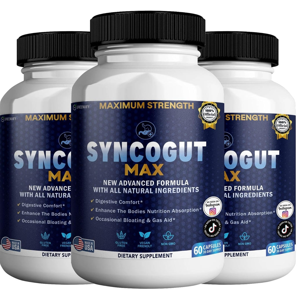 SyncoGut Max digestive enzyme capsules