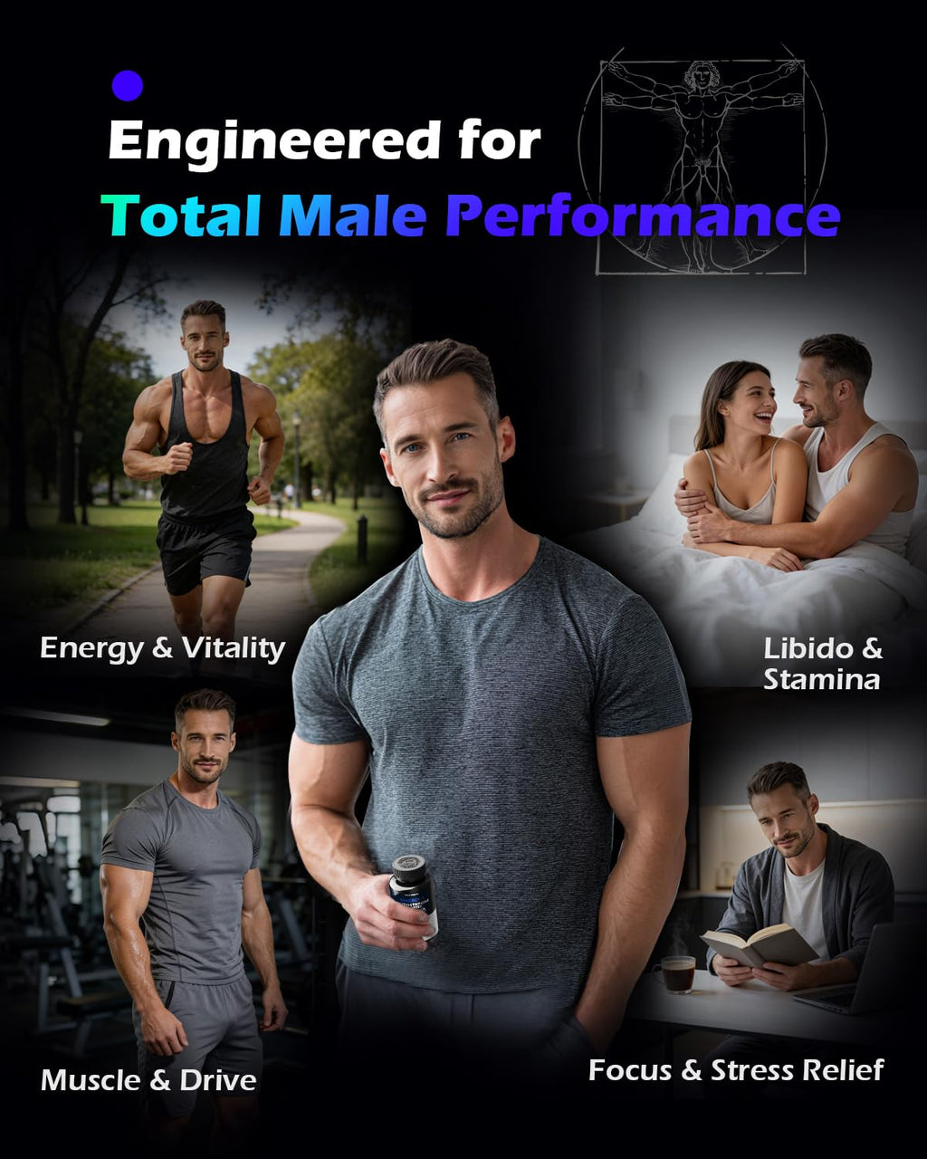 Synergy-T testosterone capsules for vitality