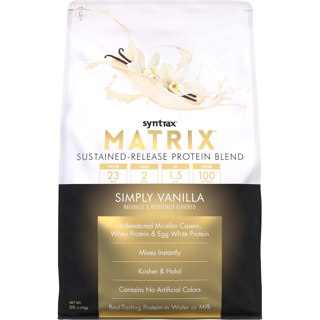 Syntrax Matrix 5.0 vanilla protein powder
