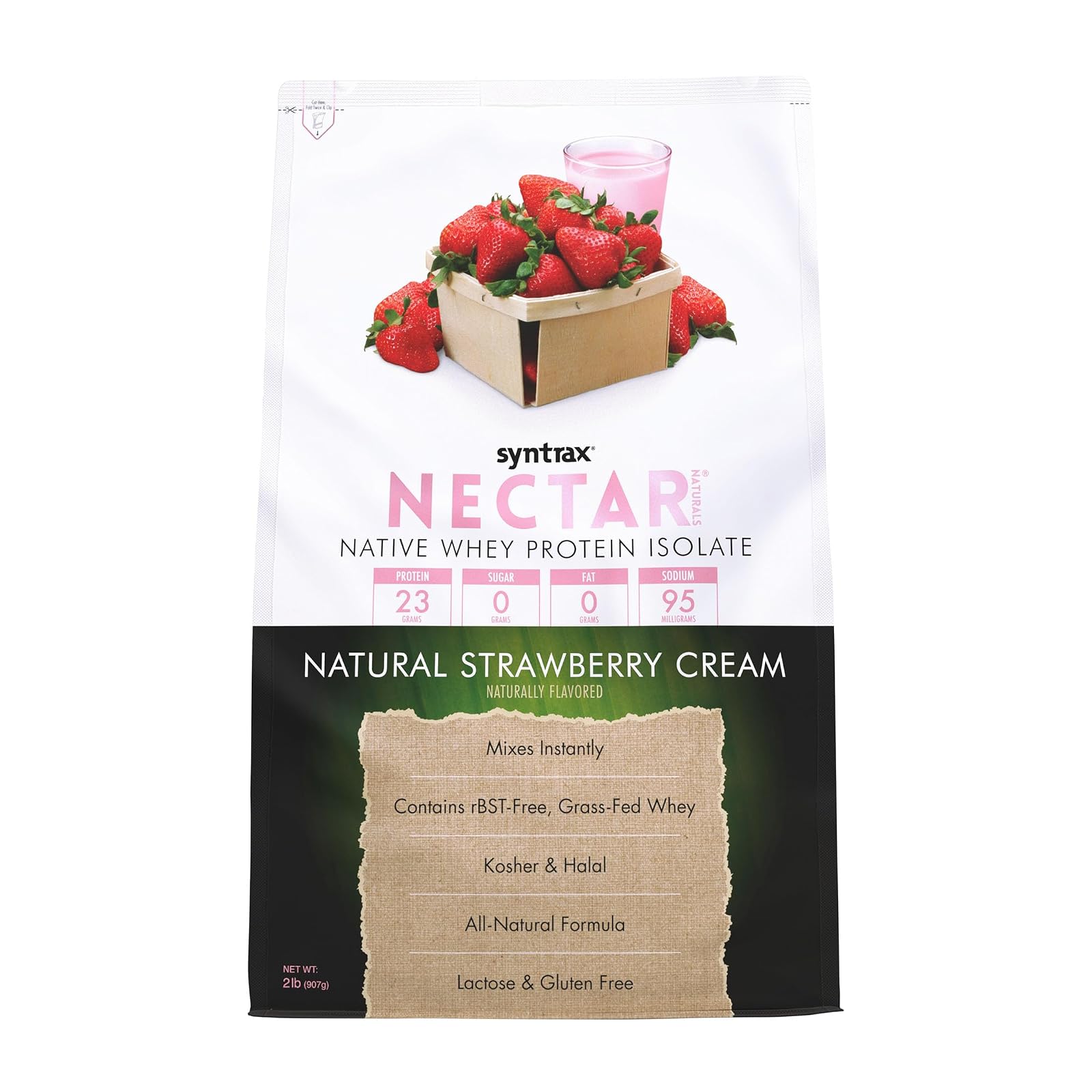 Syntrax Nectar whey isolate strawberry flavour