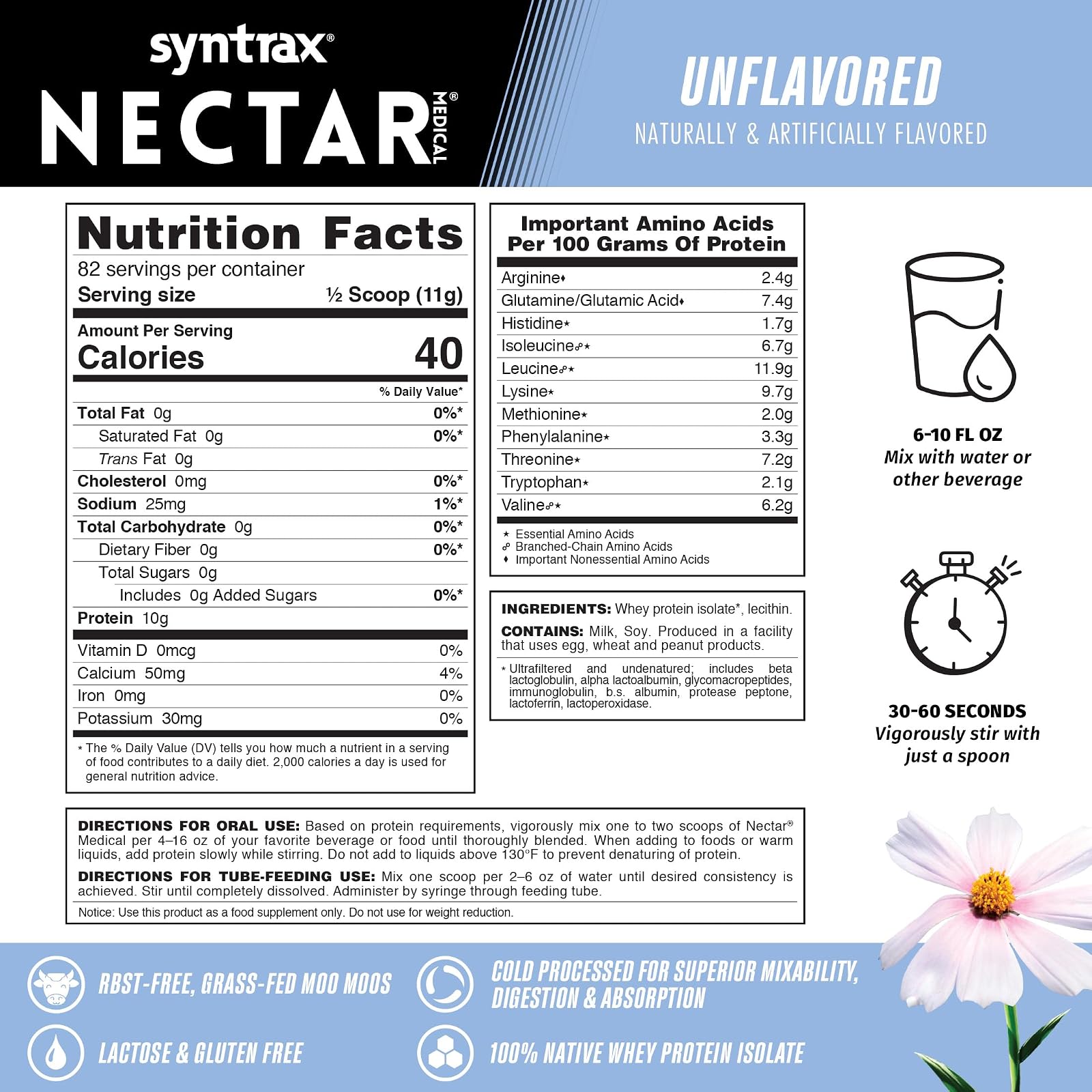 Syntrax pure whey protein powder