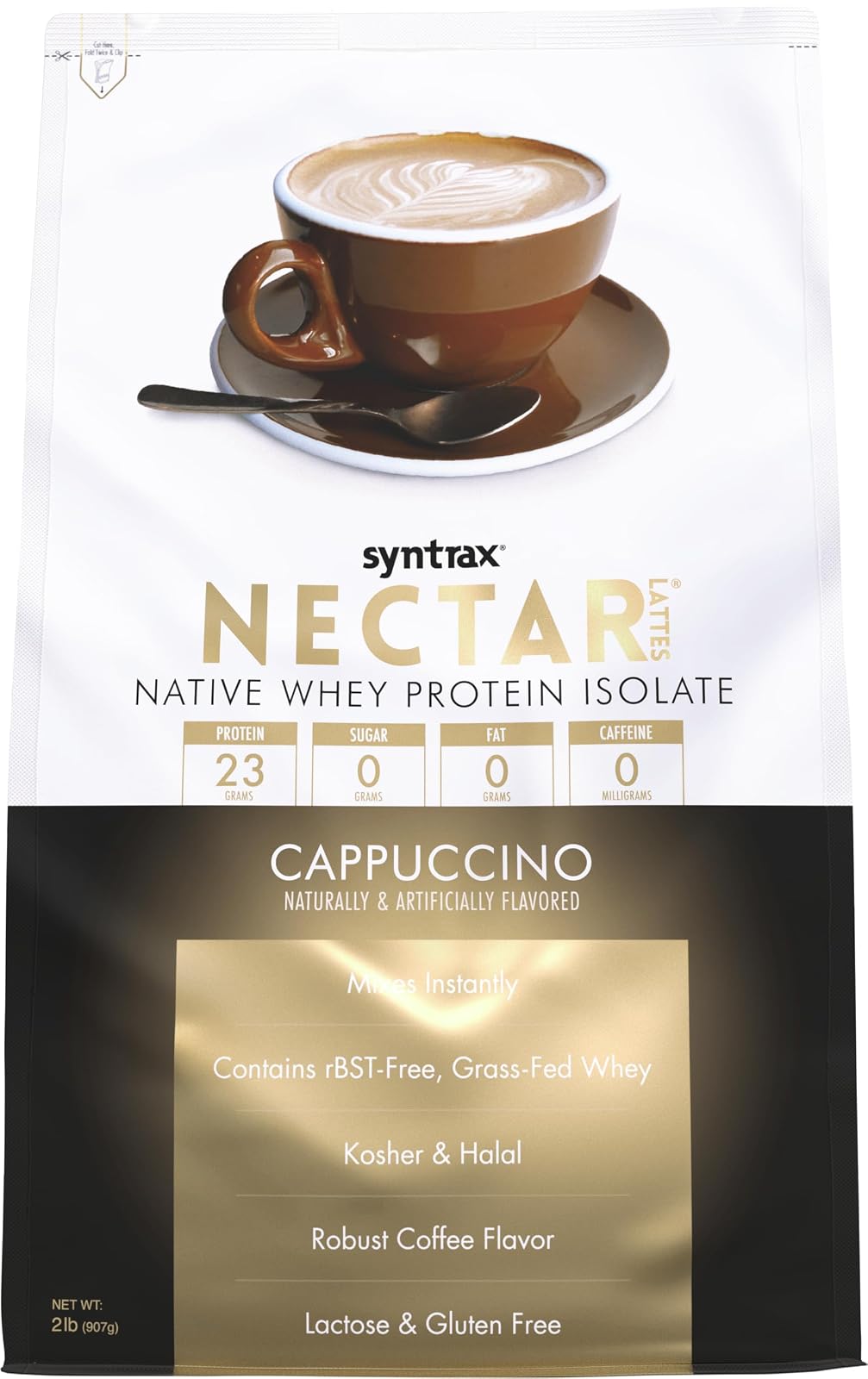 Syntrax whey protein cappuccino flavour