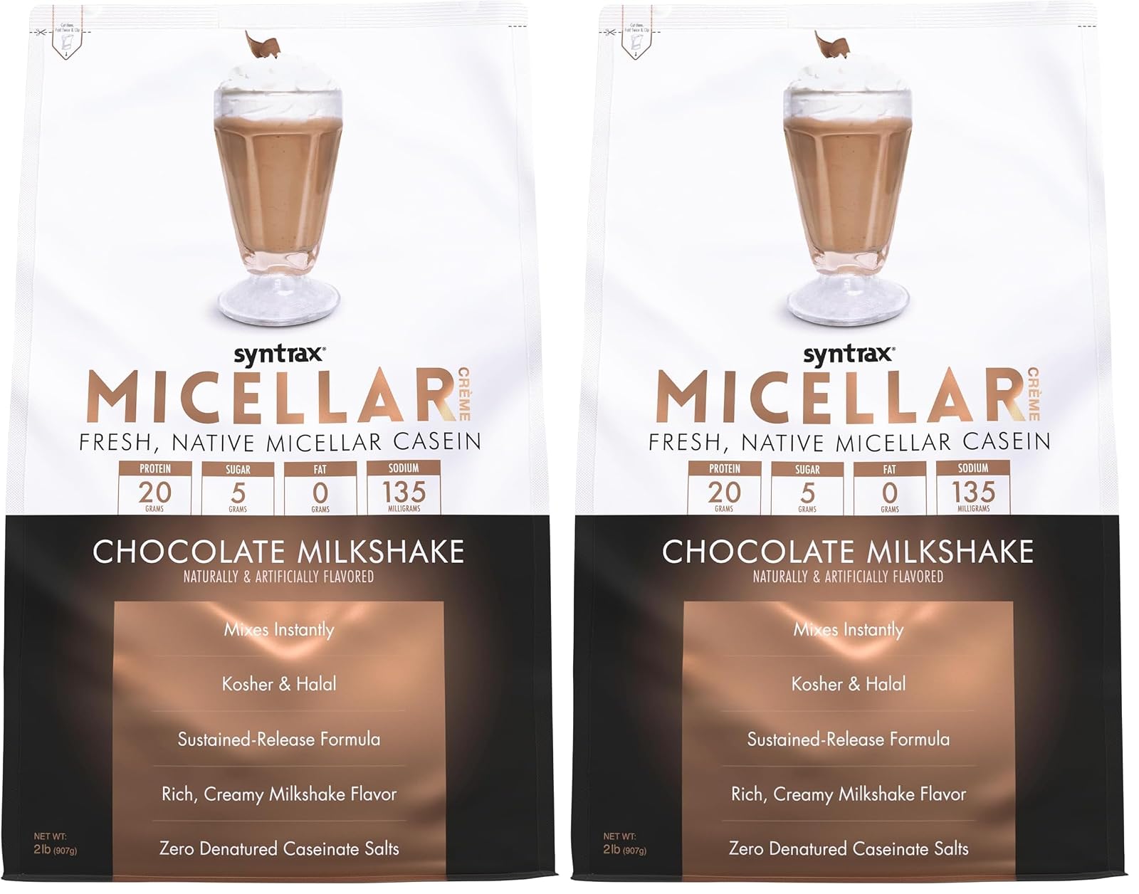 Syntrax whey protein chocolate milkshake
