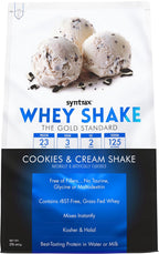 Syntrax whey shake cookies and cream flavor