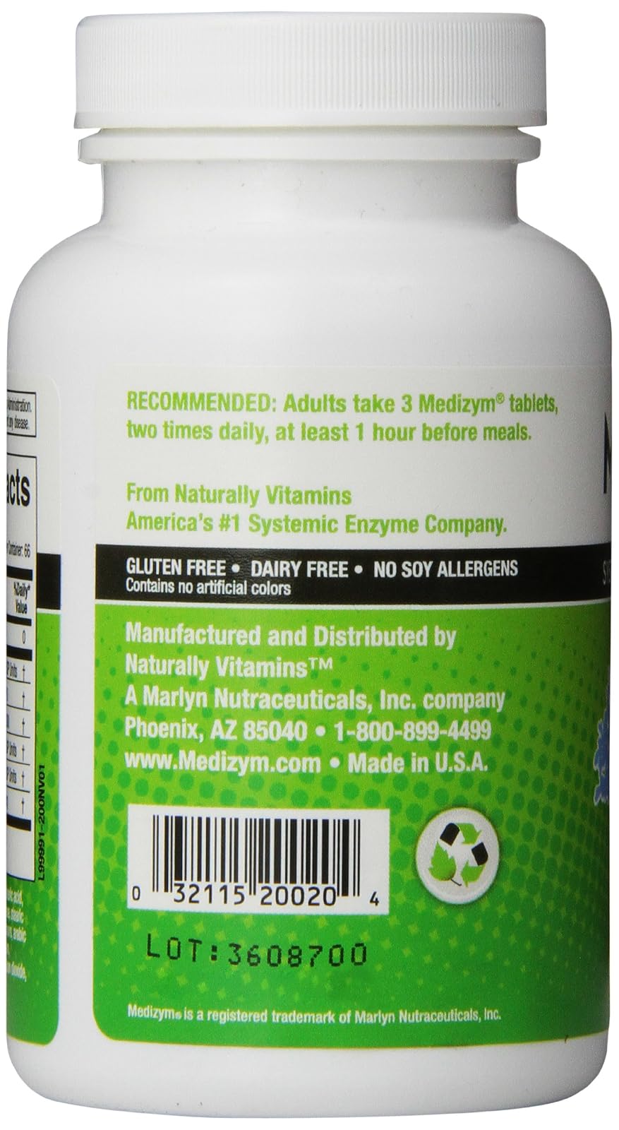 Systemic enzyme formula for digestion support