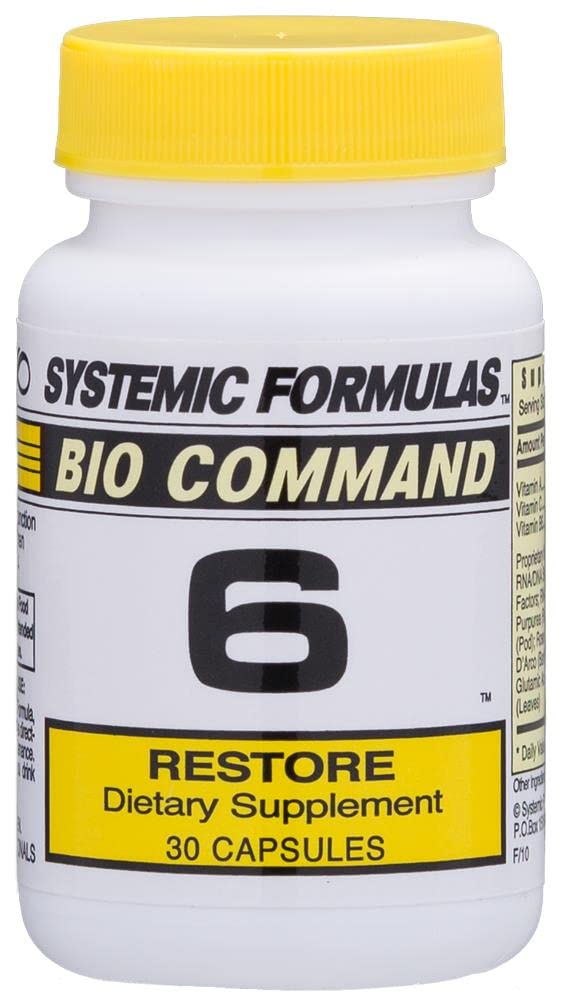 Systemic Formulas 6-Restore multivitamin capsules